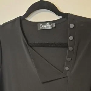 Sympli | Tops | Nwt Sympli Black Icon Flop Top 8 | Poshmark